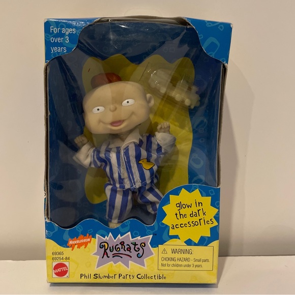 Toys | Rare Htf New Vtg 1998 Mattel Rugrats Phil Doll In Pajamas Wtoy ...